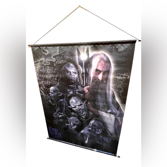 Wall Decor | Lord Of The Rings Wall Scroll Store Promotional Display ...